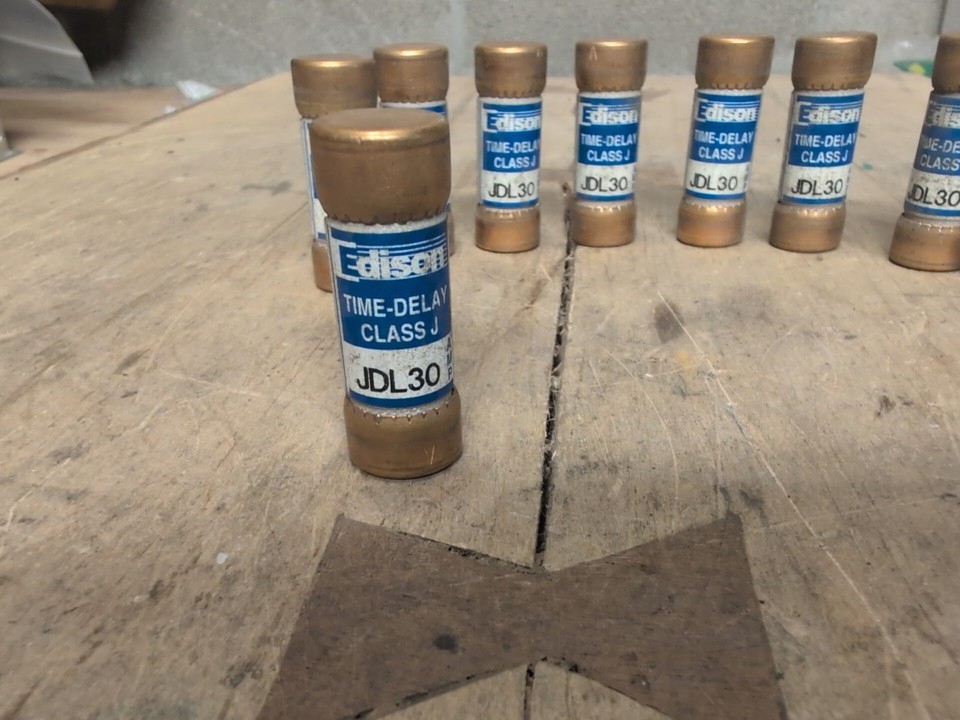 New 10 pack EDISON JDL-30- 30AMP, 600V, CLASS J FUSES | eBay