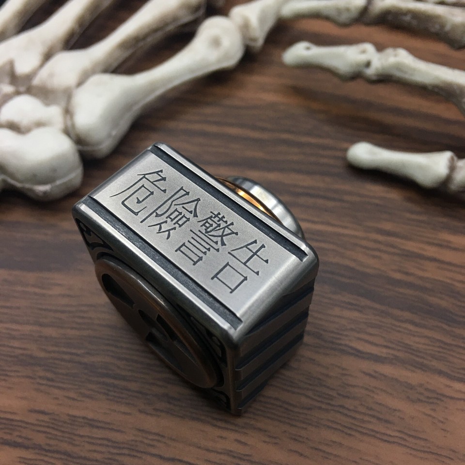 Fidget Spinner WANWU Gyro Metal Push Hand Spinner EDC Button ...