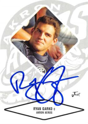 Ryan Garko autographed Baseball Card (Akron Aeros) 2004 Just Minors ...