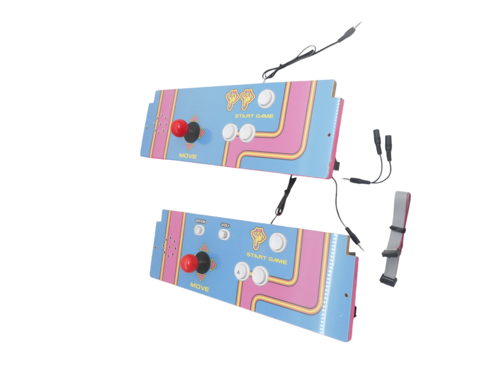 Arcade1UP Ms. PAC-MAN Head-to-Head 12 in 1 Arcade Table, Decks Control ...