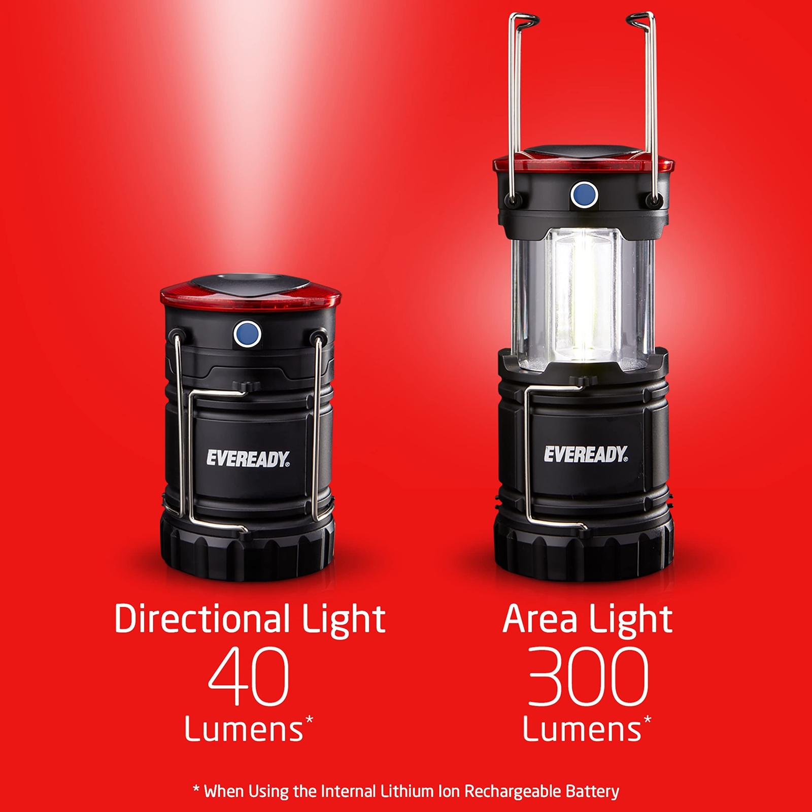 EVEREADY 360 LED Camping Lantern (2-Pack), Collapsible LED Lanterns ...