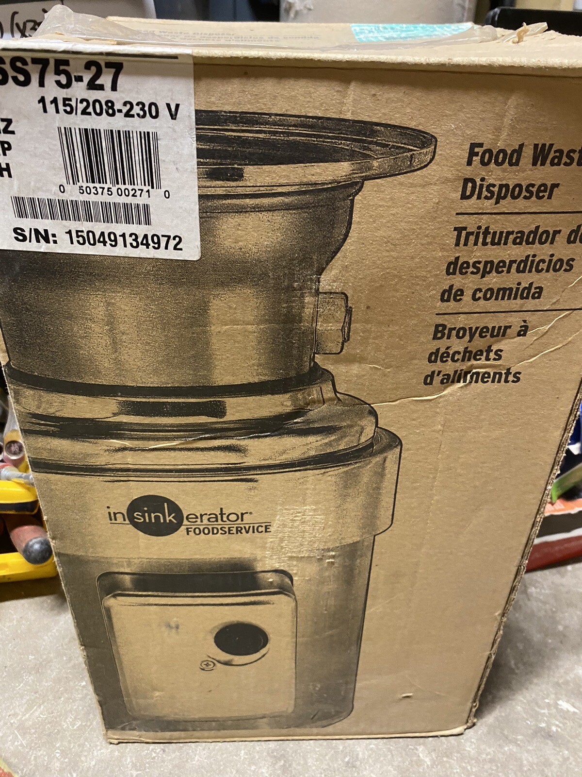 In Sink Erator SS75-27 3/4 HP Food Waste Disposer | eBay