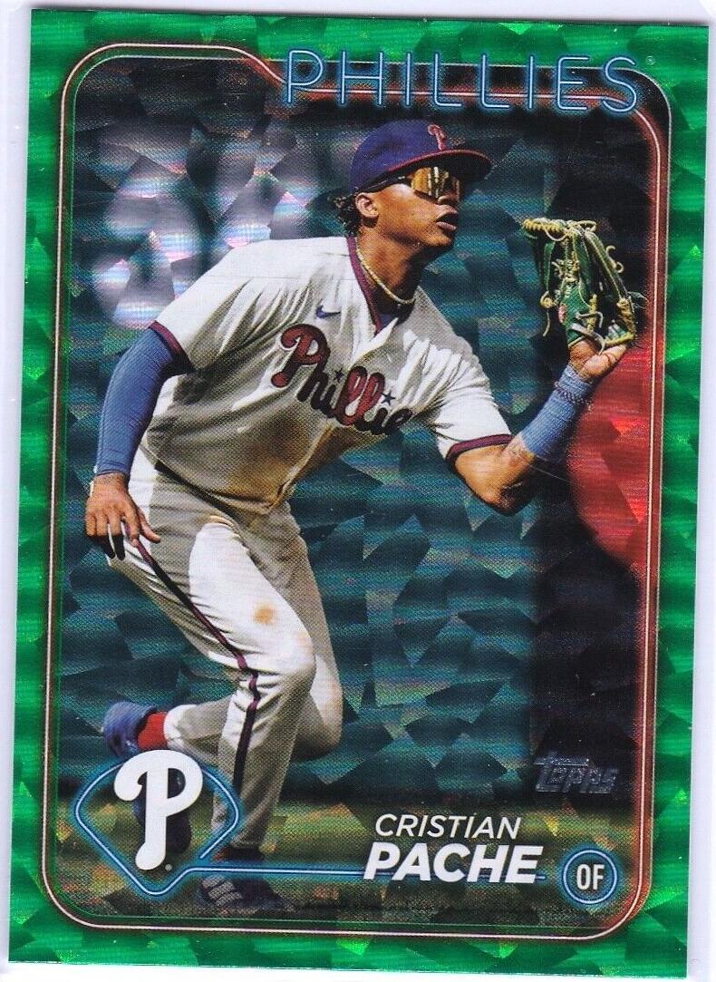 2024 Topps Series 2 - Cristian Pache #456 Green Foil /499 for sale ...