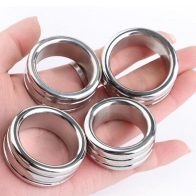 Thick Heavy Duty Stainless Steel Metal Silver Male Rings Stretcher ...
