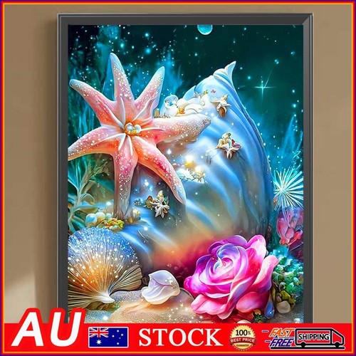 5D DIY Full Round Drill Diamond Painting Fantasy Sea Shell Home Decor ...