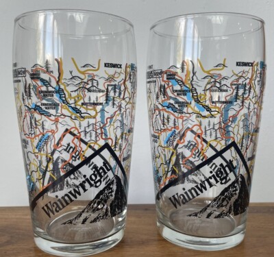 2 x Wainwright Special Edition Lake District Map Print Pint Ale Bitter ...