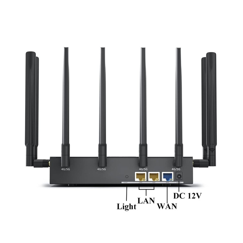 UOTEK 5G SIM Card Router CPE, WiFi 6 Router 5G Modem Dual Band NSA SA ...
