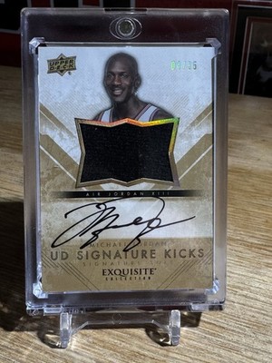 2013-14 Upper Deck Exquisite Michael Jordan Signature Kicks Signed 04/ ...