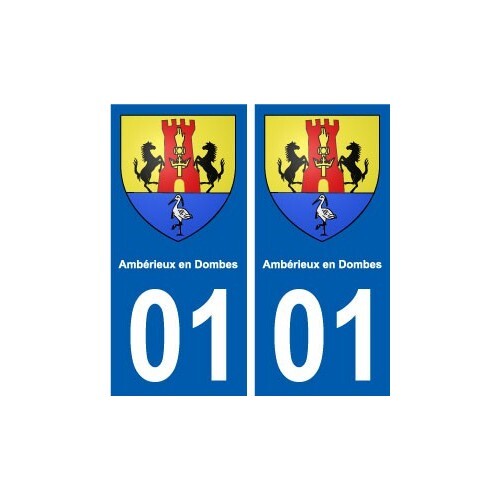 01 Ambérieux-en-Dombes ville autocollant plaque sticker | eBay