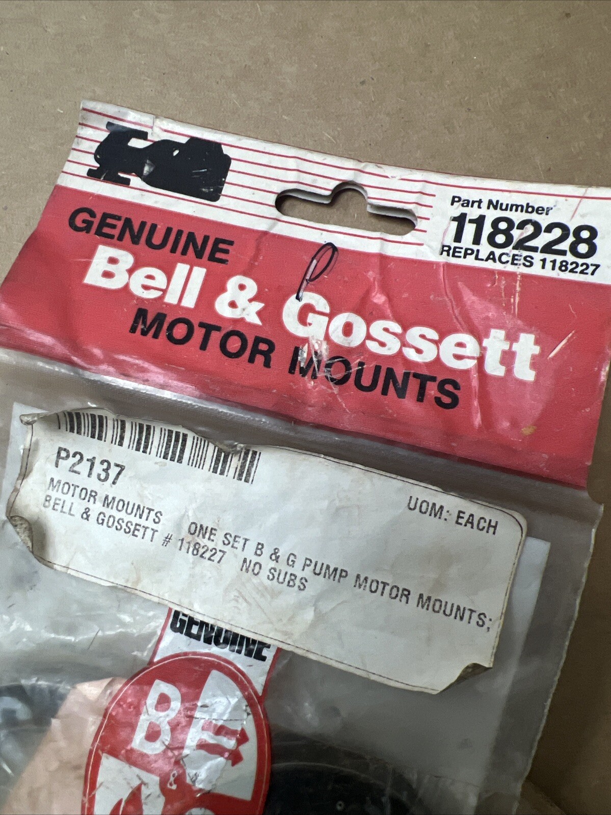 Bell & Gossett 6" 1/6 - 3/4 HP B & G MOTOR MOUNTS NO SUBS 118228 ...