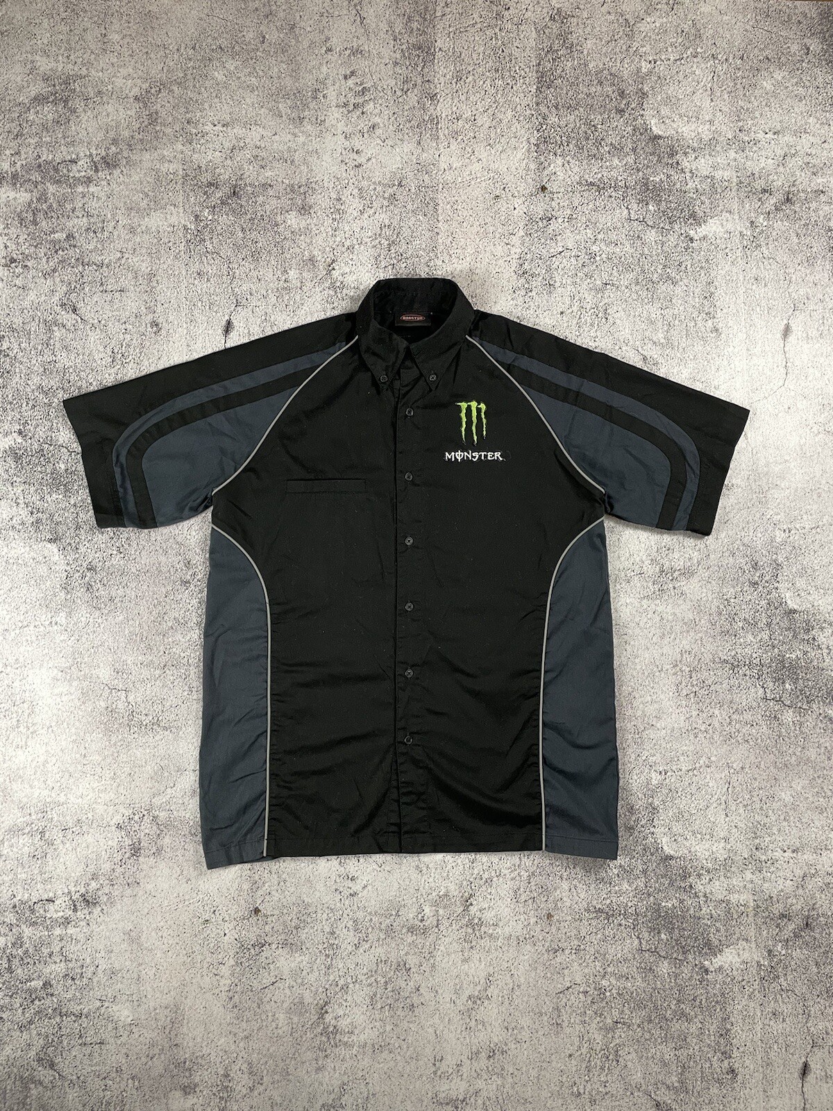 Vintage Monster Energy Mechanic Le Mans Shirt Size M - Gem
