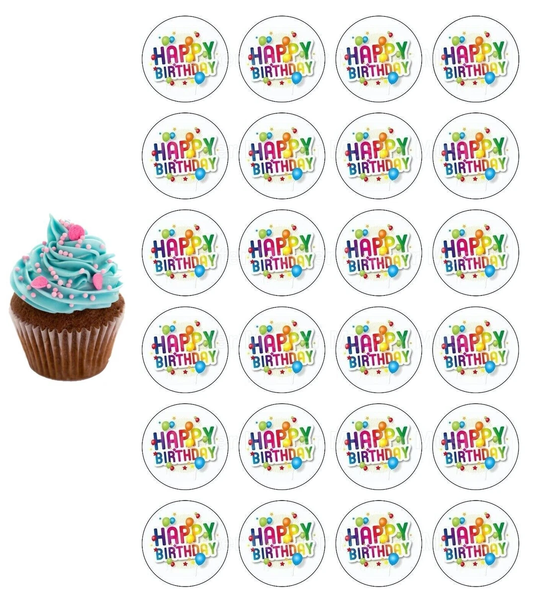 Diy Printable Birthday Cupcake Toppers