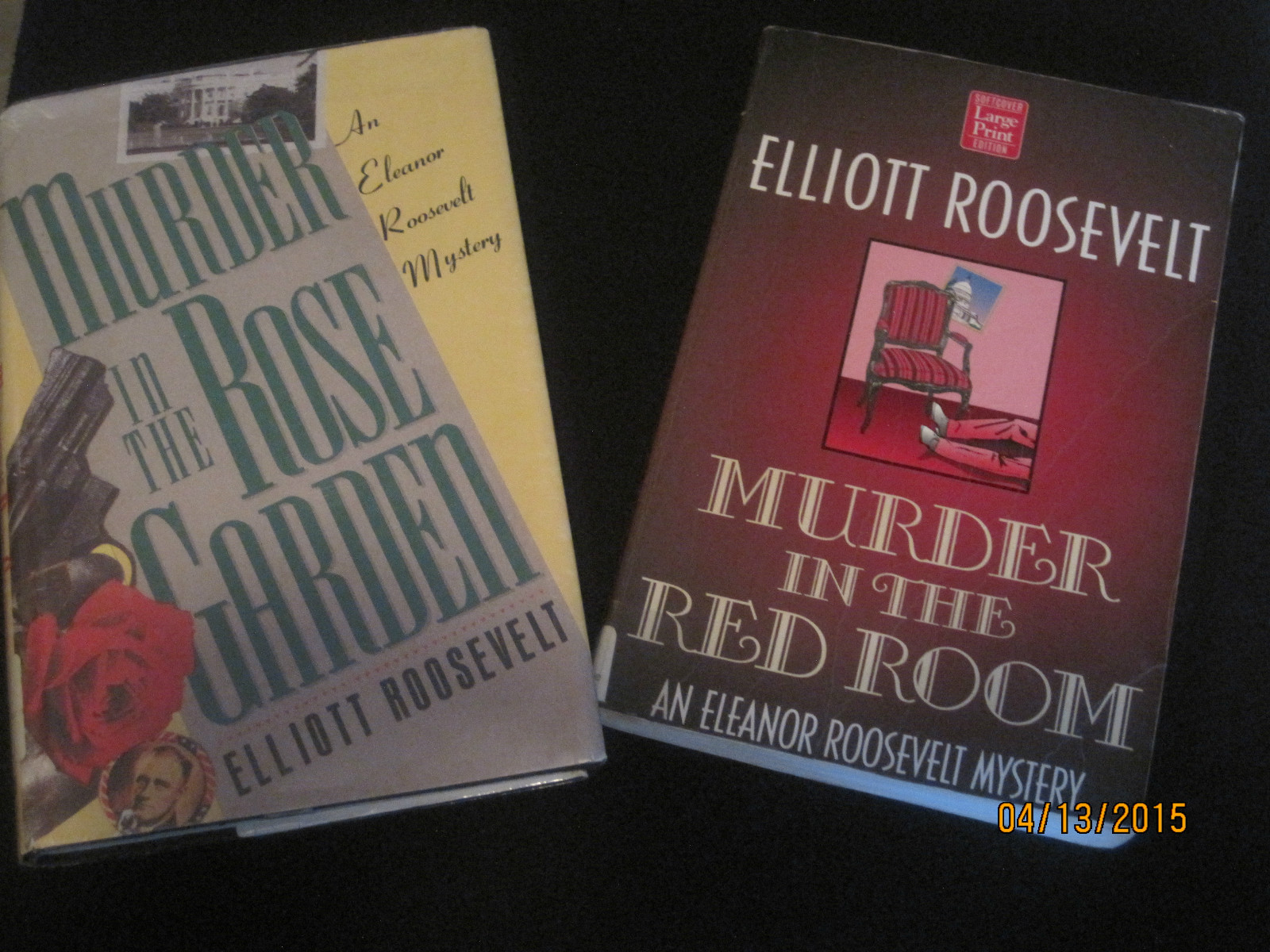 Murder in the Red Room & Murder in the Rose Garden Elliott Roosevelt LP ...