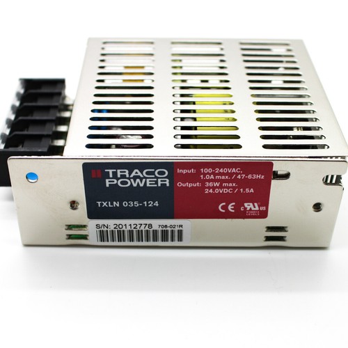 Traco Power 35W 24V 1.5A Enclosed AC-DC Switching Power Supply TXLN 035-124 | eBay