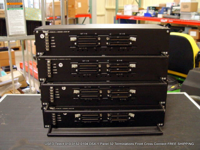 Telect 010-0132-0104 DSX-1 Panel 32 Terminations F Cross Connect FREE ...