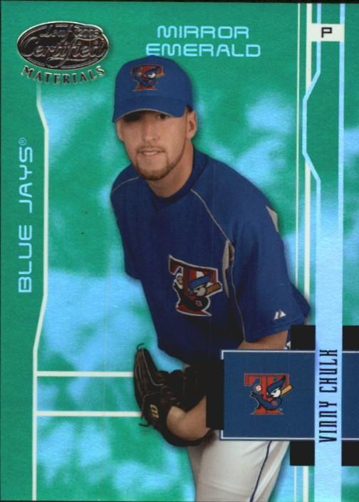 2003 Leaf Certified Materials - Vinnie Chulk #194 Mirror Emerald /5 for ...