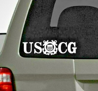 USCG Emblem Vinyl Window Sticker UNITED States Coast Guard | eBay