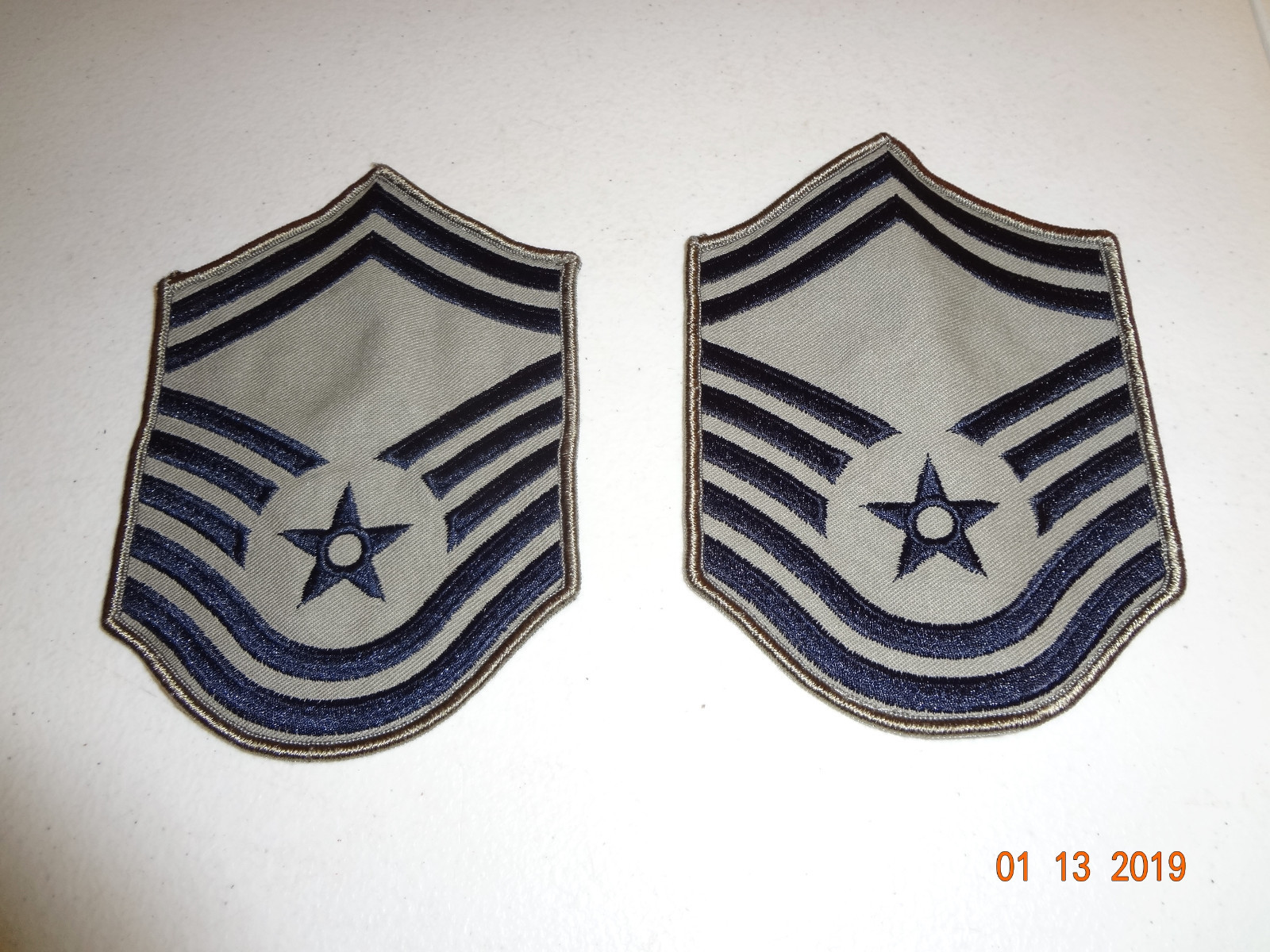 Lot of 2 Vintage US Military Air Force USAF Rank Sew on Patches | eBay