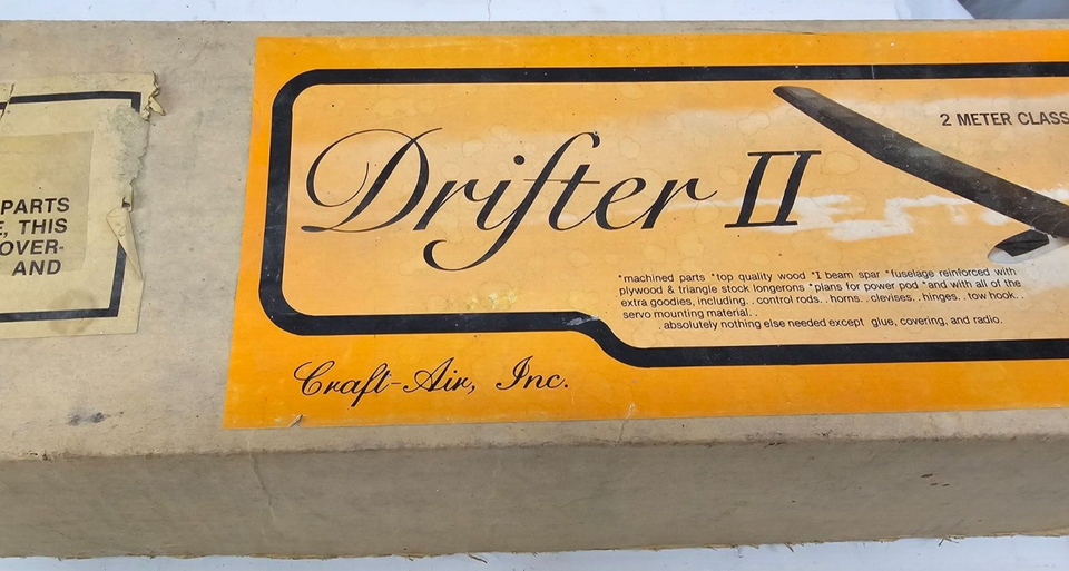 Craft-Air "Drifter II", Remote Control Model Airplane - Sailplane Kit ...