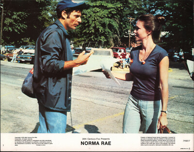 NORMA RAE original 1979 lobby card SALLY FIELD/RON LEIBMAN 11x14 movie ...