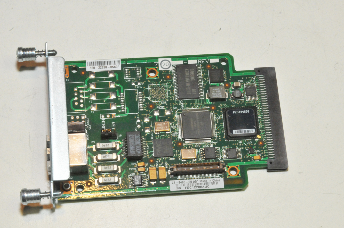 Cisco VWIC2-1MFT-T1/E1 1-Port T1/E1 Multiflex Trunk Voice/WAN Interface ...