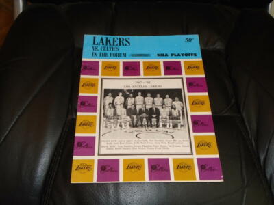 1967 1968 NBA FINALS PROGRAM BOSTON CELTICS AT LA LAKERS EX-MINT | eBay