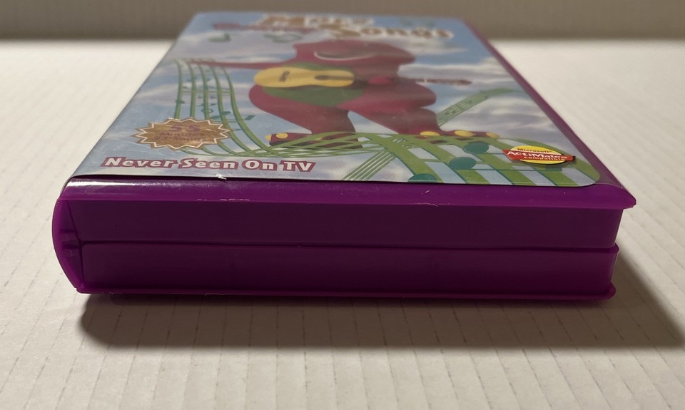Barney More Barney Songs VHS Video Tape RARE Sing Along Songs w/Inserts ...