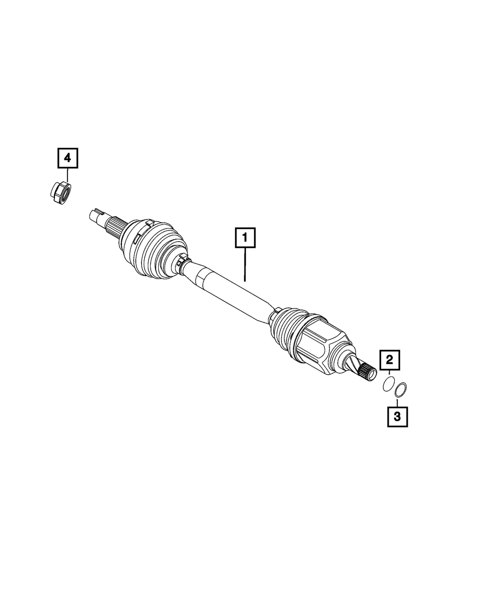 Genuine Mopar Axle Half Shaft Right 68616520AA | eBay