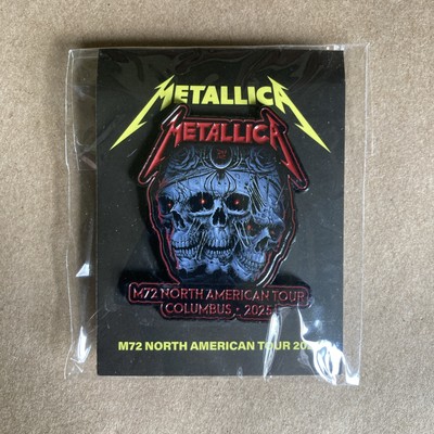 Metallica M72 Columbus Pop Up Enamel Pin 2025 Maxx242 Sonic Temple Very ...