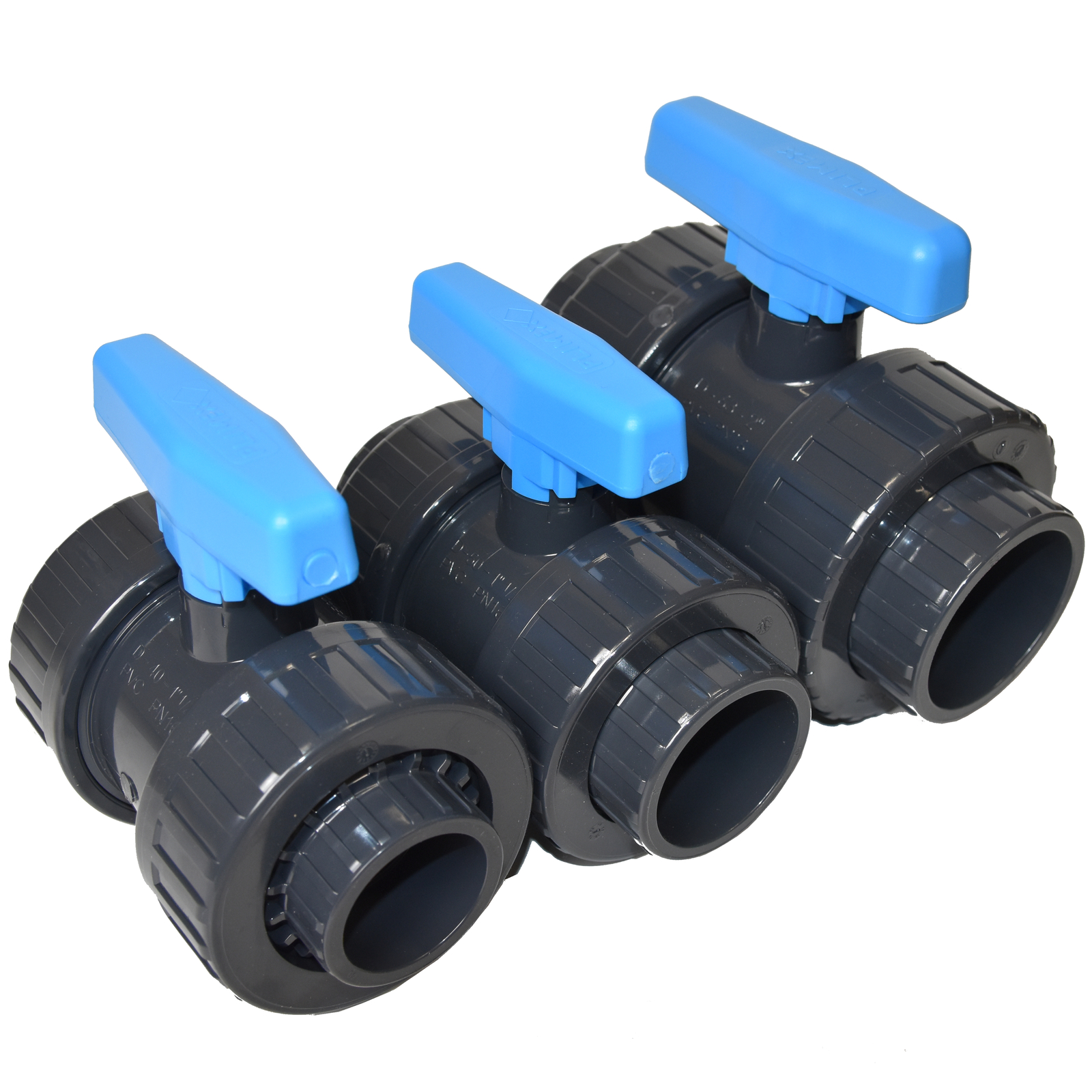 PLIMAT PVC Kugelhahn PLIMEX 16 bar Klebemuffe Ø 32 mm 40mm Ø 50 mm Ø 63 ...