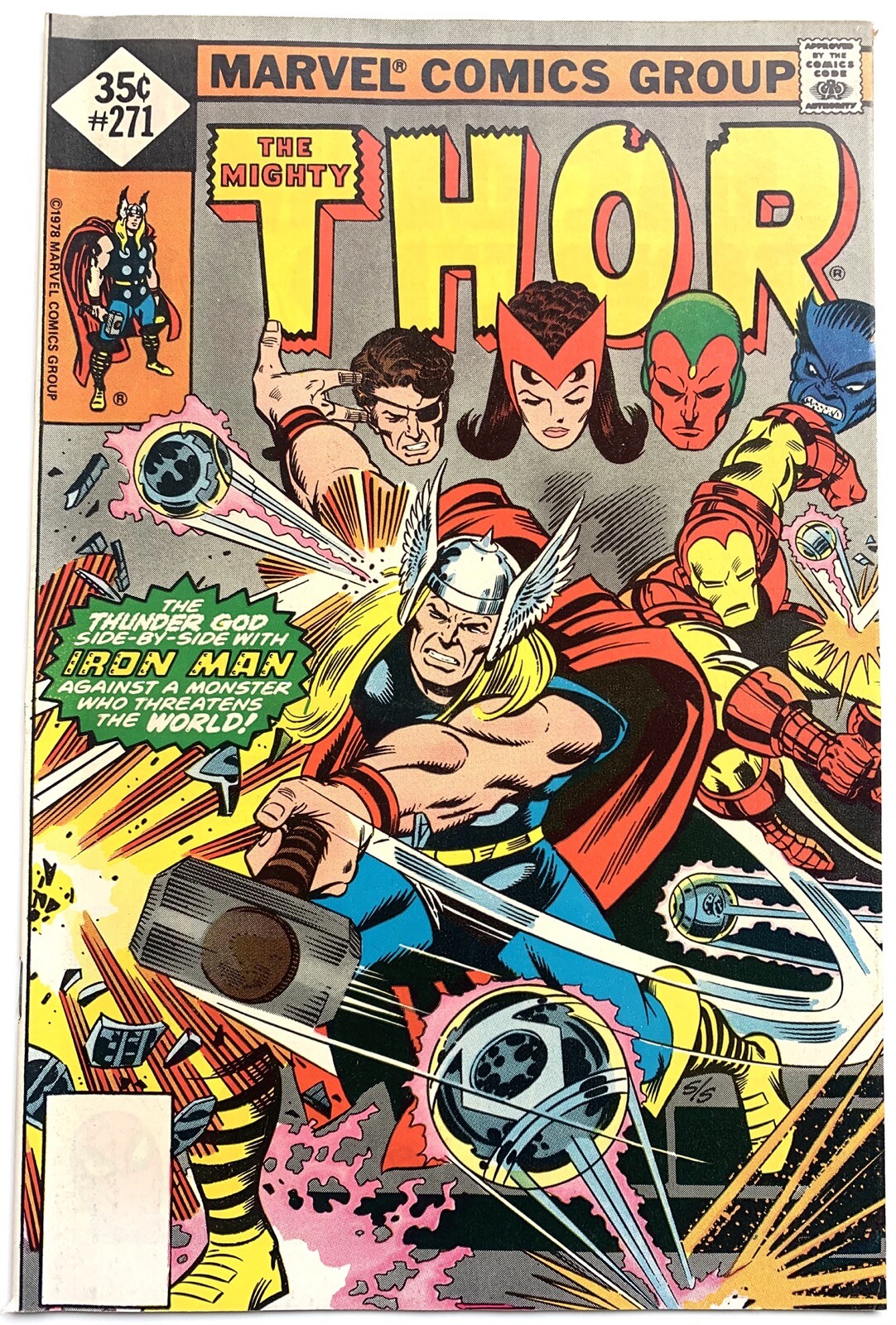 1978 THE MIGHTY THOR #271 Whitman Variant NM Marvel Comics Avengers | eBay