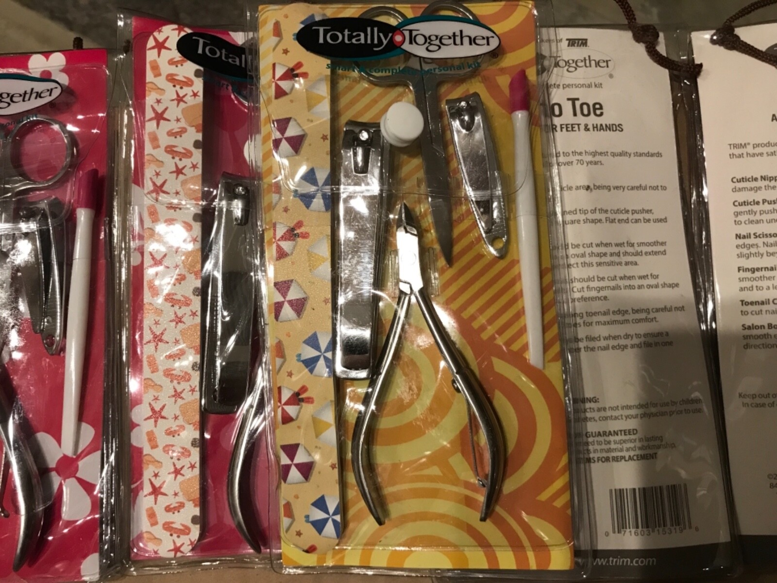 4X (6 Piece Set) TRIM Tip-To-Toe Hands & Feet Manicure Pedicure ...