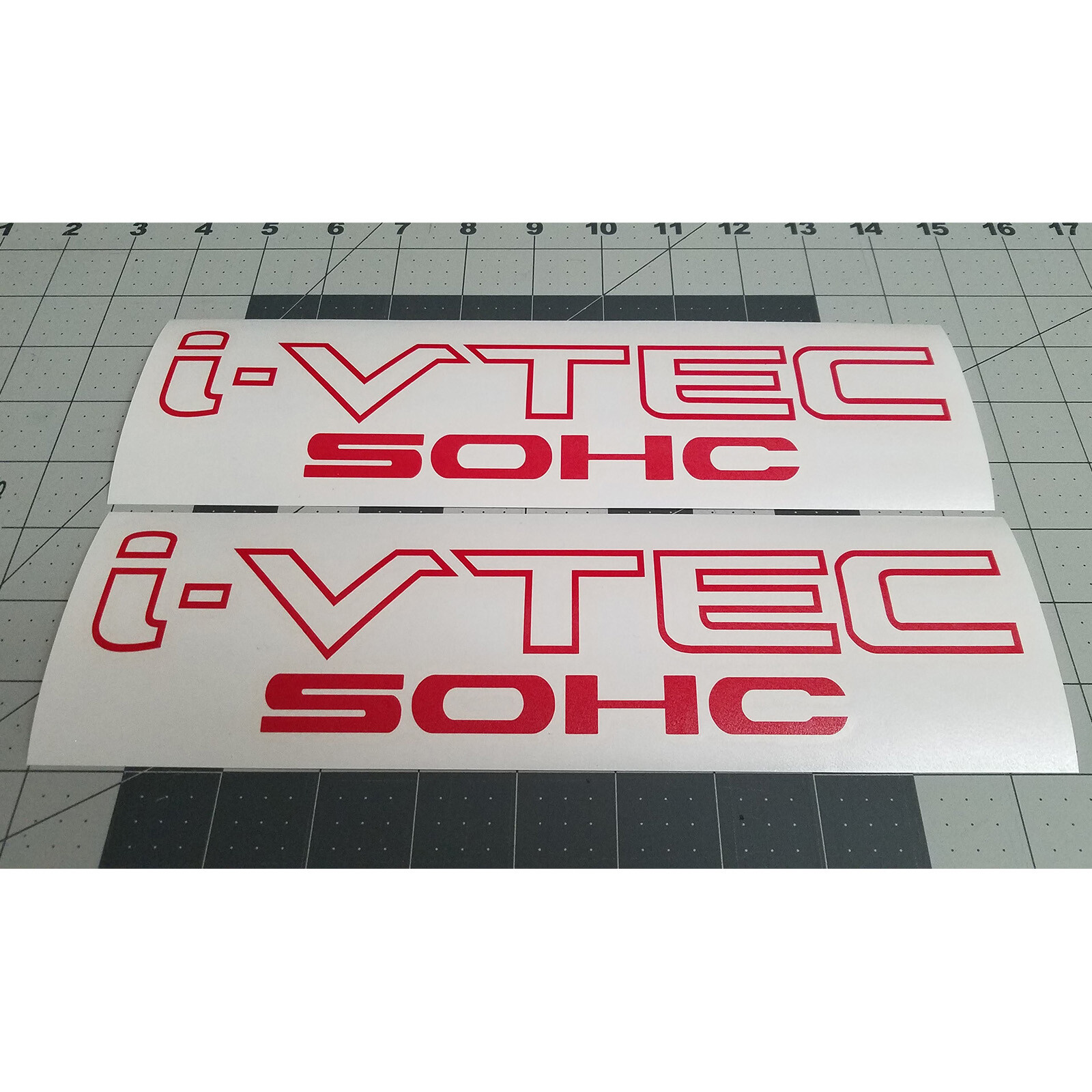 (2x) i-VTEC SOHC ( 10" x 2.5") Vinyl Decal Sticker for Honda Accord ...