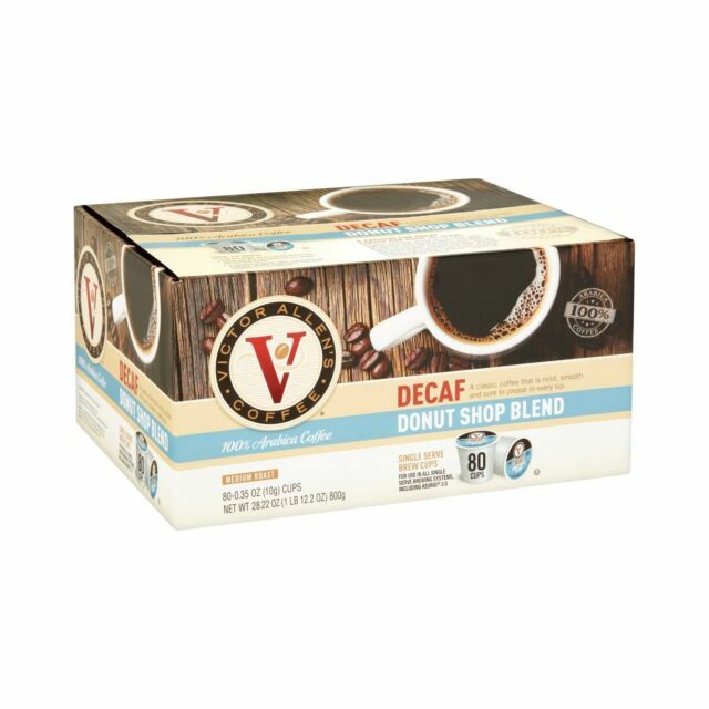 Victor Allen Decaf Donut Shop Blend for K-Cup Keurig - 80 Pieces ...