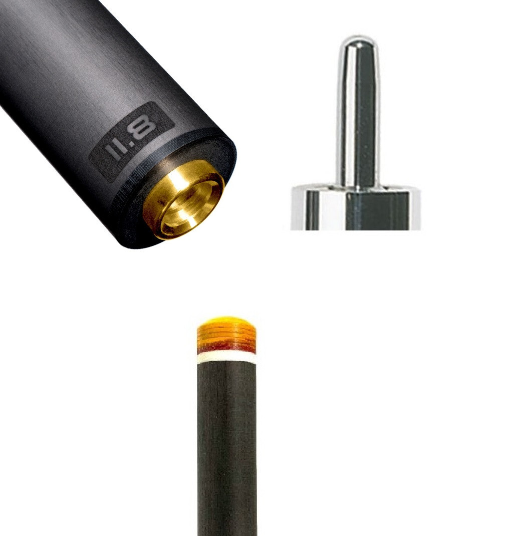 NEW Predator Throne 3-4 Pool Cue - Revo UniLoc 11.8mm WVP + Jt. Caps ...