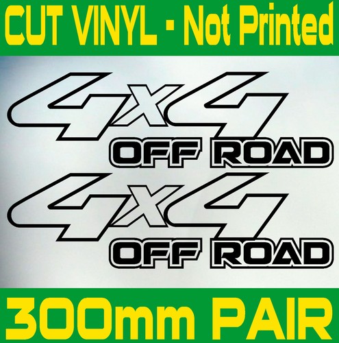 PAIR Big 300mm 4x4 OFFROAD 4WD Turbo Diesel Ute Stickers | eBay Australia