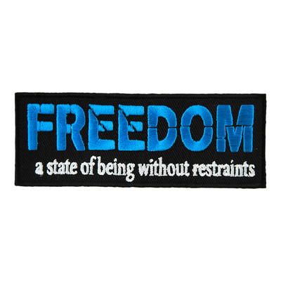 Freedom A State Of Being Embroidered Patch, Political Patches | eBay