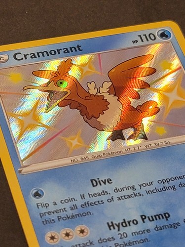 Cramorant SV030/SV122 Shiny Holo Rare Pokemon Shining Fates PACK FRESH ...