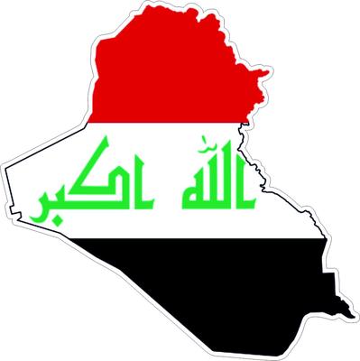 aufkleber sticker decal emblem flagge fahne landkarte karte irak iraq ...