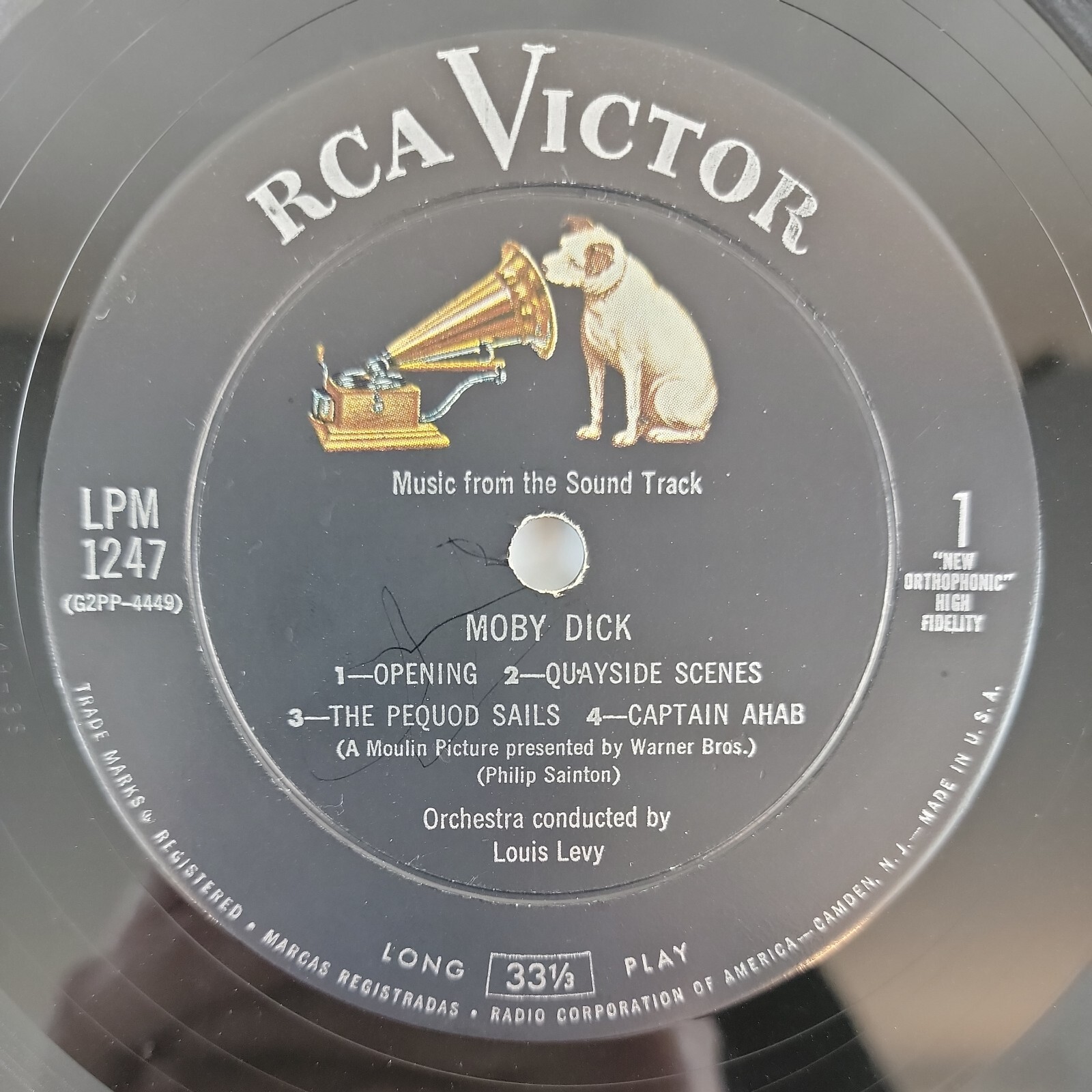 Philip Sainton ‎Moby Dick Music From The Sound Track 1956 LPM-1247 EX ...