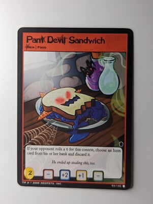 Neopets TCG The Haunted Woods Pant Devil Sandwich 93/100 | eBay