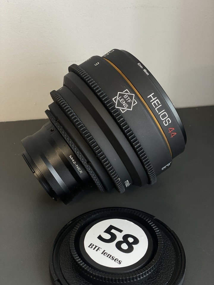 Canon EF Rehouse Helios 44 58mm T2.1 ANAMORPHIC Amber Flare Cine Prime ...