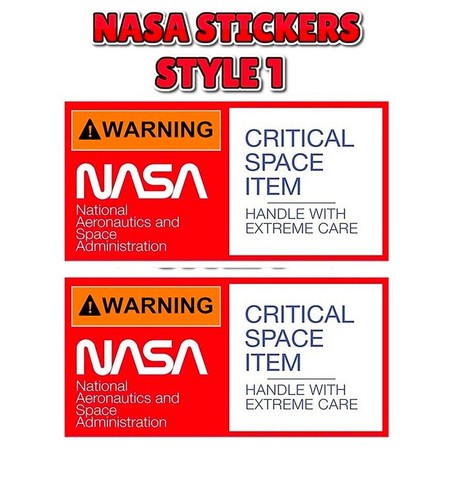 NASA Sticker - STYLE 1 Stickers 3" x 2 | eBay