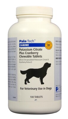 Potassium Citrate Plus Cranberry Chewable Tablets for Dogs (100 count ...