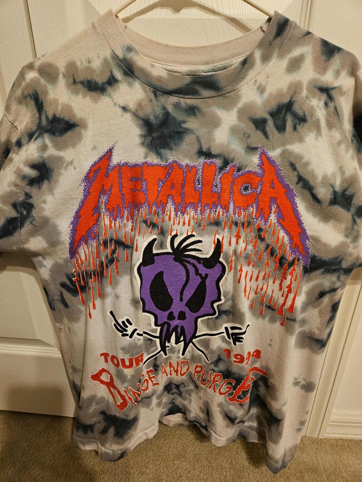Vintage Metallica Binge and Purge Tour 1994 concert s… - Gem