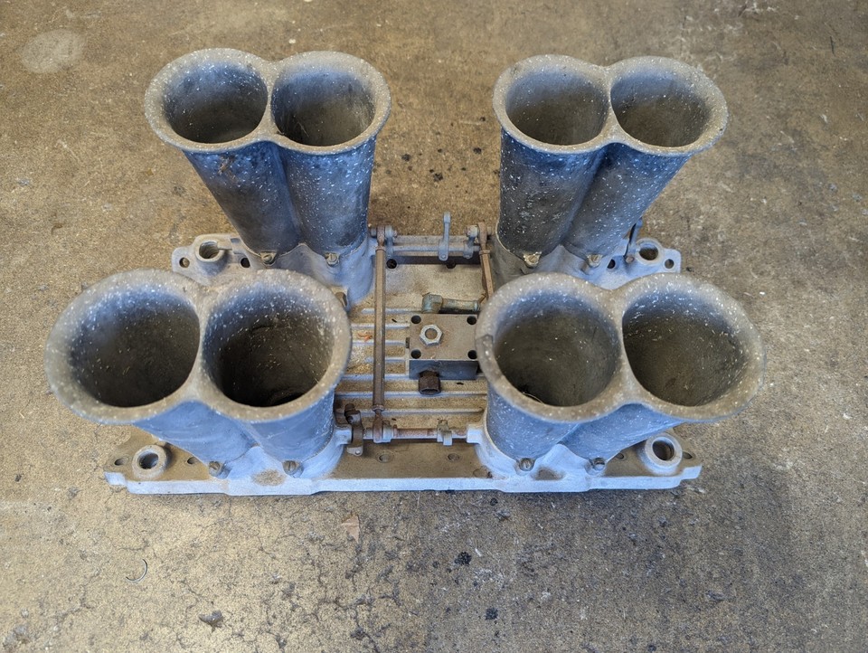 Vintage Enderle Stack Fuel Injection Intake Small Block Chevy SBC Drag ...