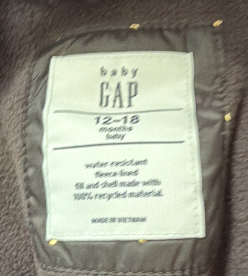 NWT Baby Gap Winter “Warmest Jacket” Moonless Night 12-18 Months ...