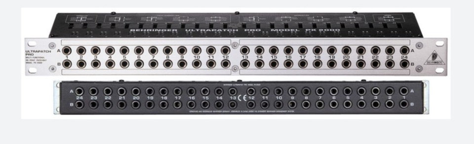 Behringer Ultrapatch Pro PX2000 Multifunctional 48-Point Patchbay | eBay