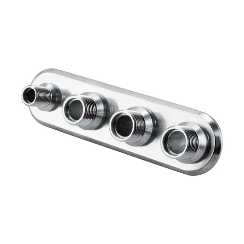 4 Ports Aluminum Air Conditioning Heater Hose Firewall A/C Bulkhead ...