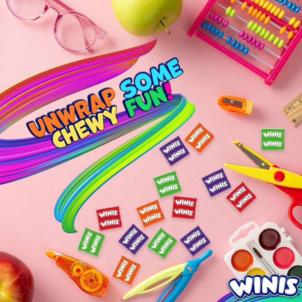 Chewy Candy Winis Original Variety Bag – Taffy Candy 50 individually 50 ...